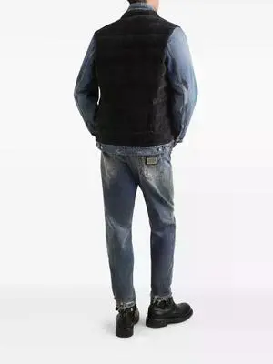 Dolce & Gabbana Denim Corduroy Gilet - Blue
