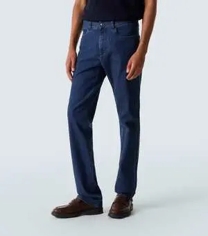 Canali Mid-rise Slim Jeans