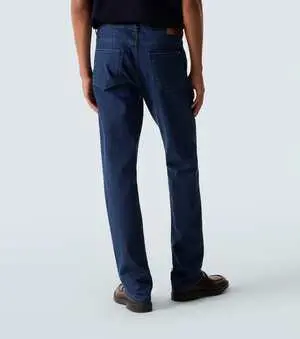 Canali Mid-rise Slim Jeans