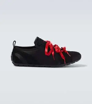 Simone Rocha Ballerina Grip Satin Sneakers