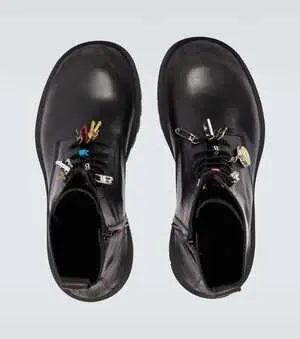 Balenciaga Hummer Leather Lace-up Boots