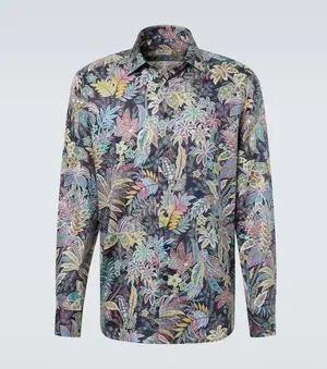 Etro Paisley Cotton Poplin Shirt
