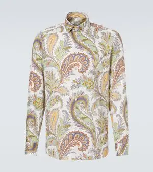 Etro Paisley Cotton Poplin Shirt - Multicoloured