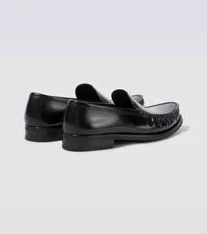 Prada Leather Loafers - Black