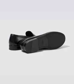 Prada Leather Loafers - Black