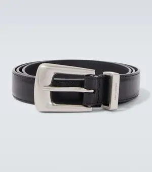 Saint Laurent Leather Belt - Black