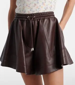 Loewe Leather Shorts