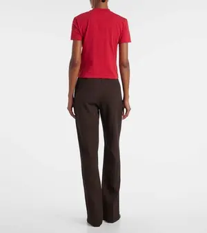 Jacquemus Logo Cotton-blend Jersey Top - Red