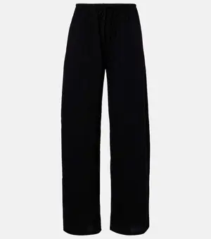 LESET Ari Crêpe Straight Pants