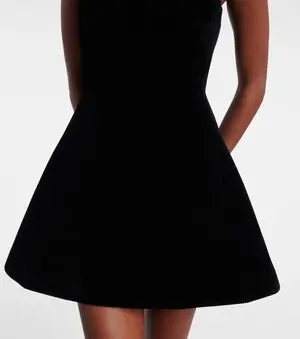 David Koma Crystal-embellished Halterneck Mini Dress