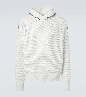 Orlebar Brown Kirk Striped Crochet Cotton-blend Hoodie - Multicoloured