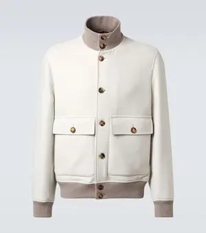 Brunello Cucinelli Wool Jacket - White