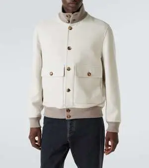 Brunello Cucinelli Wool Jacket - White