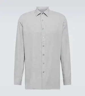 LARDINI Cotton Shirt - Grey