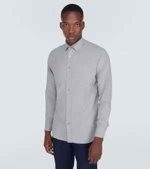 LARDINI Cotton Shirt - Grey