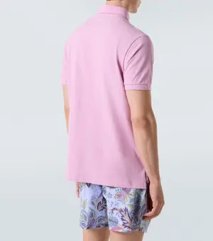 Etro Cotton Piqué Polo Shirt - Pink