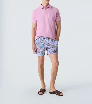 Etro Cotton Piqué Polo Shirt - Pink