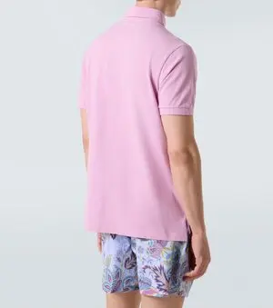 Etro Cotton Piqué Polo Shirt - Pink