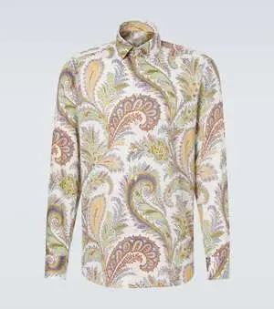 Etro Paisley Cotton Poplin Shirt - Multicoloured
