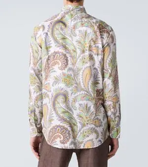 Etro Paisley Cotton Poplin Shirt - Multicoloured