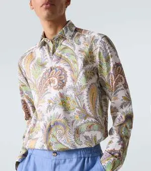 Etro Paisley Cotton Poplin Shirt - Multicoloured