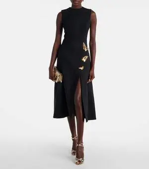 Oscar De La Renta Embellished Cocktail Dress