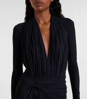 Balenciaga Asymmetric Draped Minidress