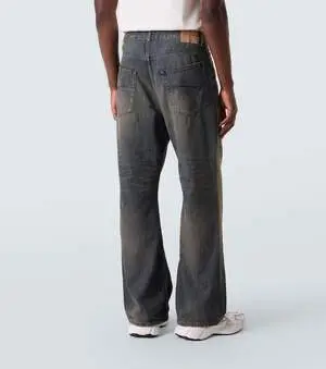 Balenciaga Faded Wide-leg Jeans
