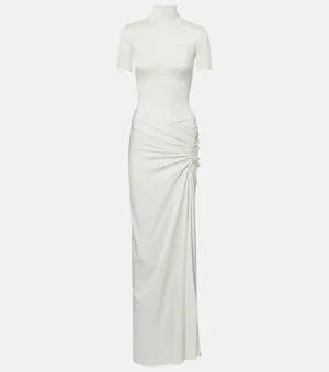 Christopher Esber Fusion Ruched Gown - Green