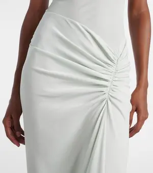 Christopher Esber Fusion Ruched Gown - Green