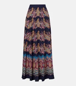 Etro Paisley Silk Maxi Skirt - Multicoloured