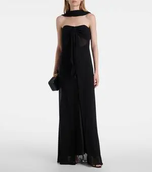 Christopher Esber Reverse Draped Silk Gown