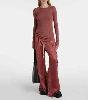 Rick Owens High-rise Cargo Pants - Red