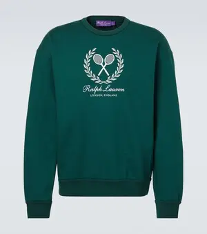 Ralph Lauren Purple Label Logo Cotton And Cashmere Sweatshirt - Green