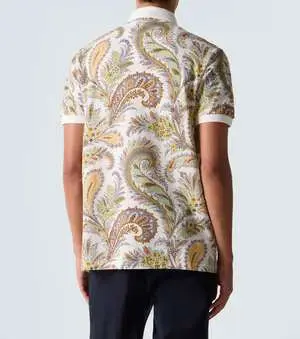 Etro Paisley Cotton Piqué Polo Shirt - Multicoloured