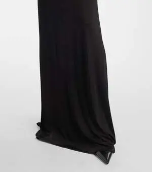 THE NEW ARRIVALS ILKYAZ OZEL Roisin Draped Open-back Gown