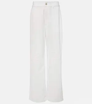 Loewe Anagram Wide-leg Jeans - White