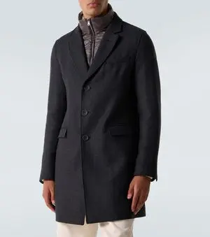 Herno Wool-blend Tailored Coat