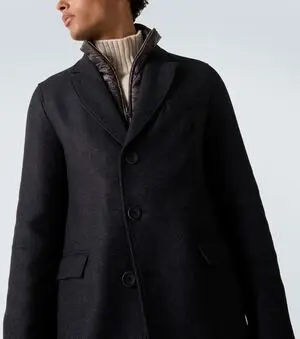 Herno Wool-blend Tailored Coat