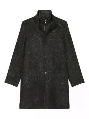 Marc O'polo Textured Button Coat - Black