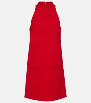 COURREGES Heritage Halterneck Crepe Minidress