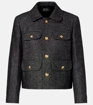NILI LOTAN Chamonix Cotton And Wool-blend Jacket