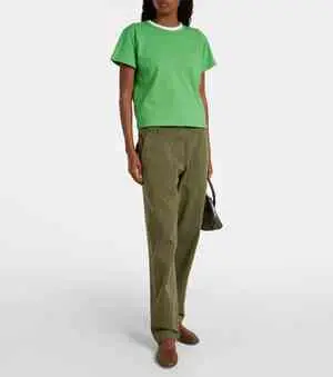 LESET Margo Cotton Jersey T-shirt - Green