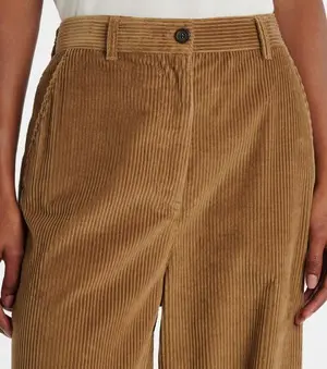 Miu Miu Cotton Corduroy Wide-leg Trousers