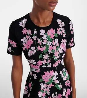 Carolina Herrera Floral Print Mini Dress