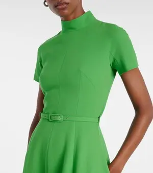 EMILIA WICKSTEAD Camilla Belted Midi Dress - Green