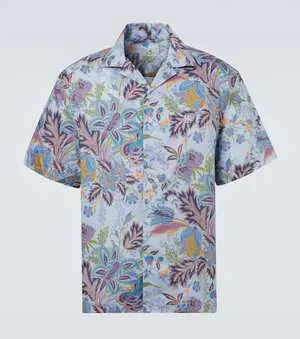 Etro Printed Cotton Poplin Bowling Shirt - Multicoloured