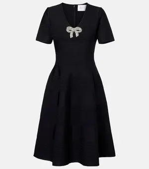 Carolina Herrera Bow-detail Embellished Minidress
