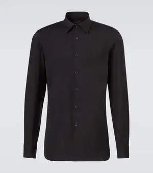Prada Cotton-blend Shirt - Black