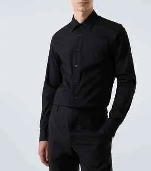 Prada Cotton-blend Shirt - Black